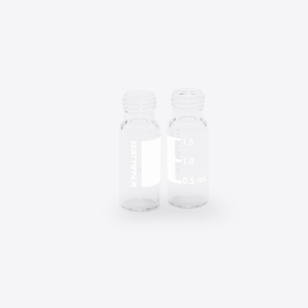 Clear Glass Short Thread Vials, ND 9, 1.5 mL, 100 Pcs | KNAUER Store
